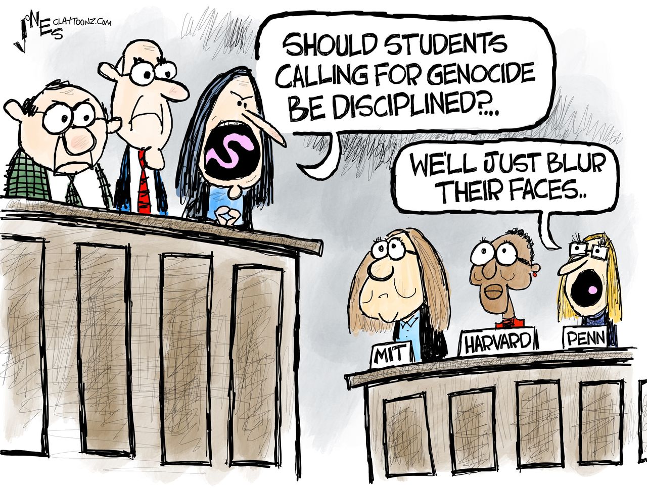 5 overly lawyered cartoons on the antisemitism congressional hearing ...