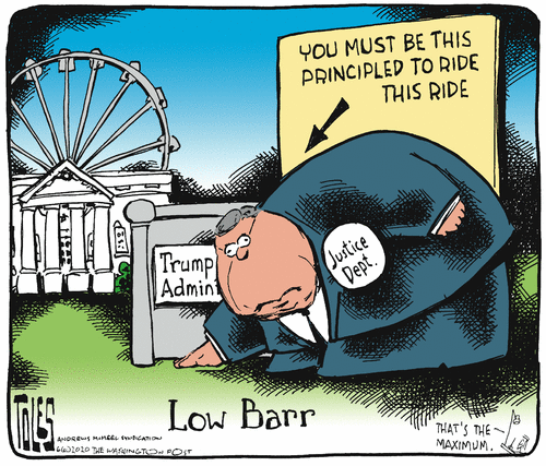 7 criminally funny cartoons about Trump and Barr's DOJ takeover | The Week