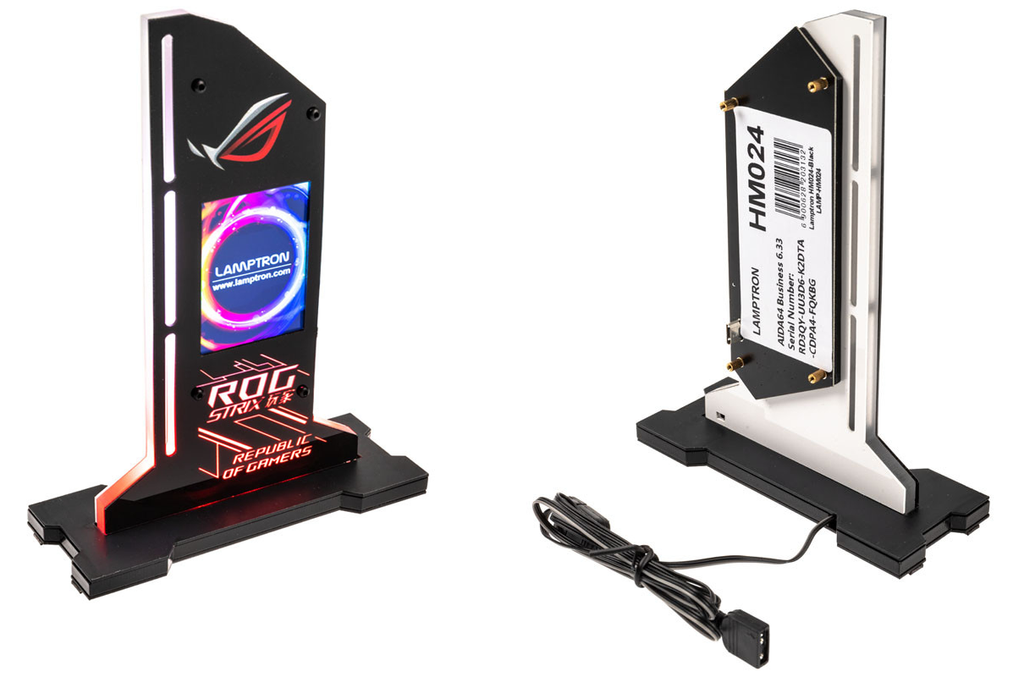 Lamptron Creates GPU Support With Integrated 2.4-inch LCD | Tom's Hardware