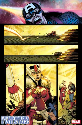 Steve Rogers gets his own Asgardian armor in this preview of his team ...