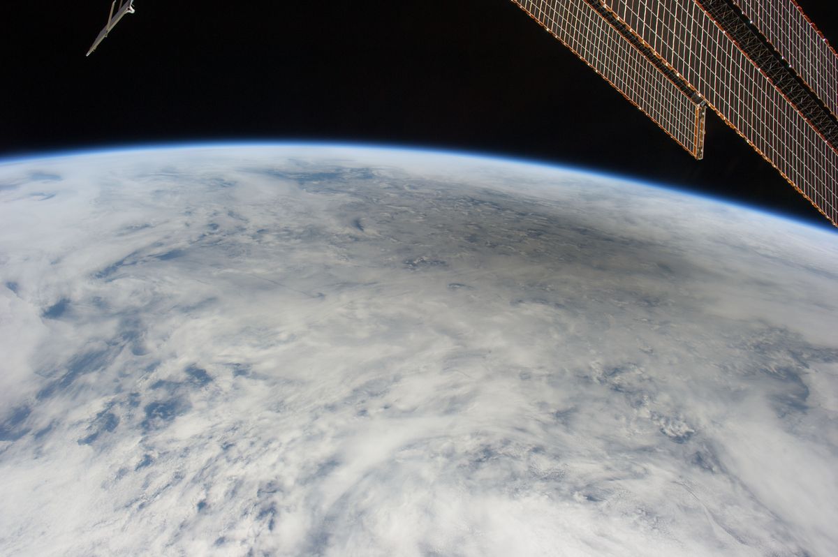 Astronaut Sees Solar Eclipse Moon Shadow From Space | Space