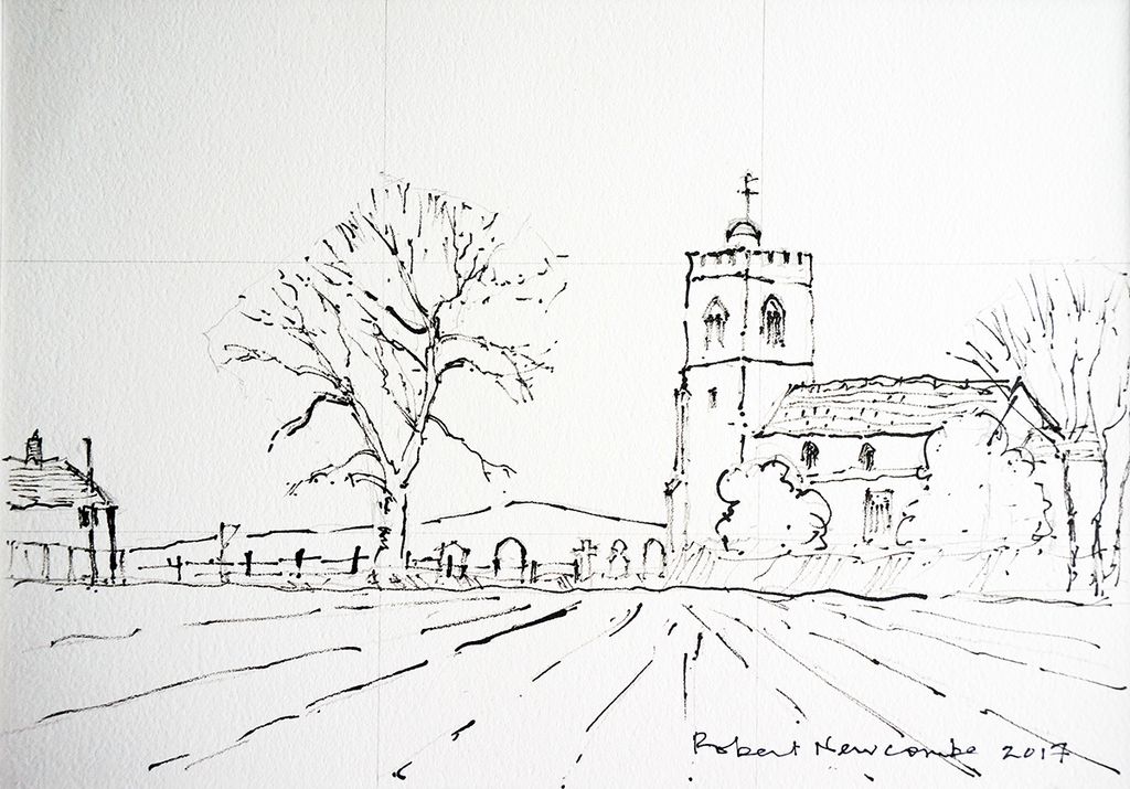 How to paint a traditional British village scene | Creative Bloq