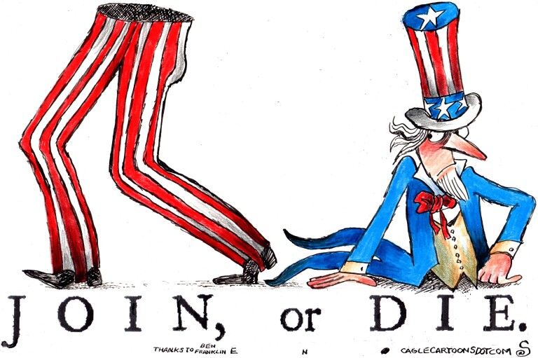 Join, or die. | The Week