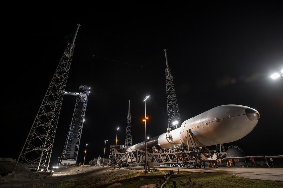 SpaceX rolls out rocket to launch NASA's ocean-studying PACE satellite ...