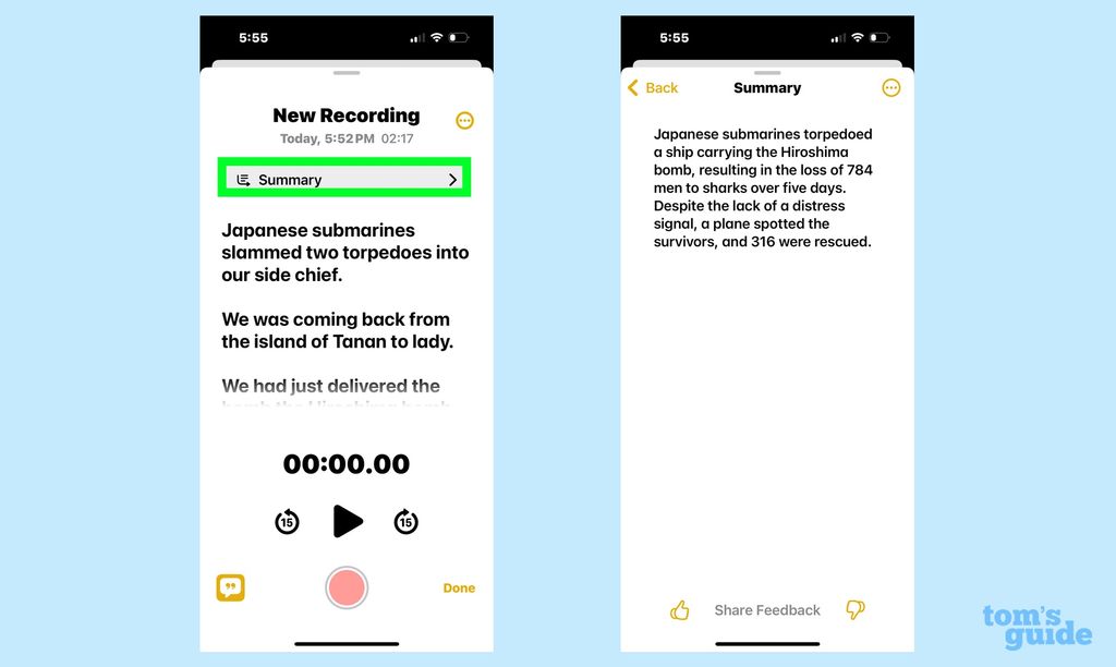 How to summarize audio recordings on your iPhone with Apple ...