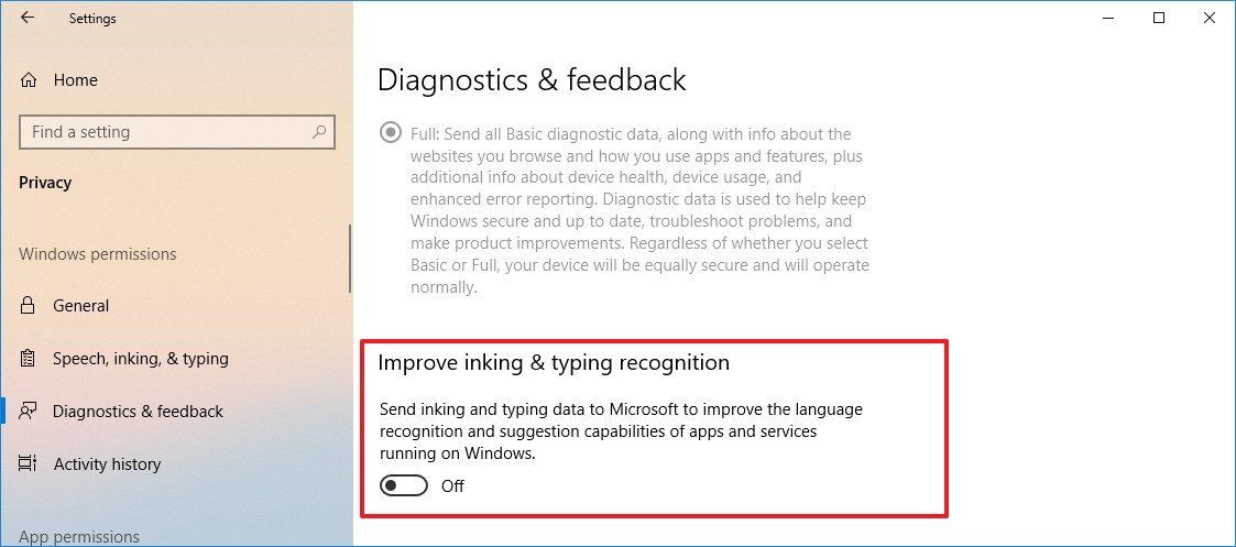How to review and manage diagnostic data on Windows 10 April 2018 ...