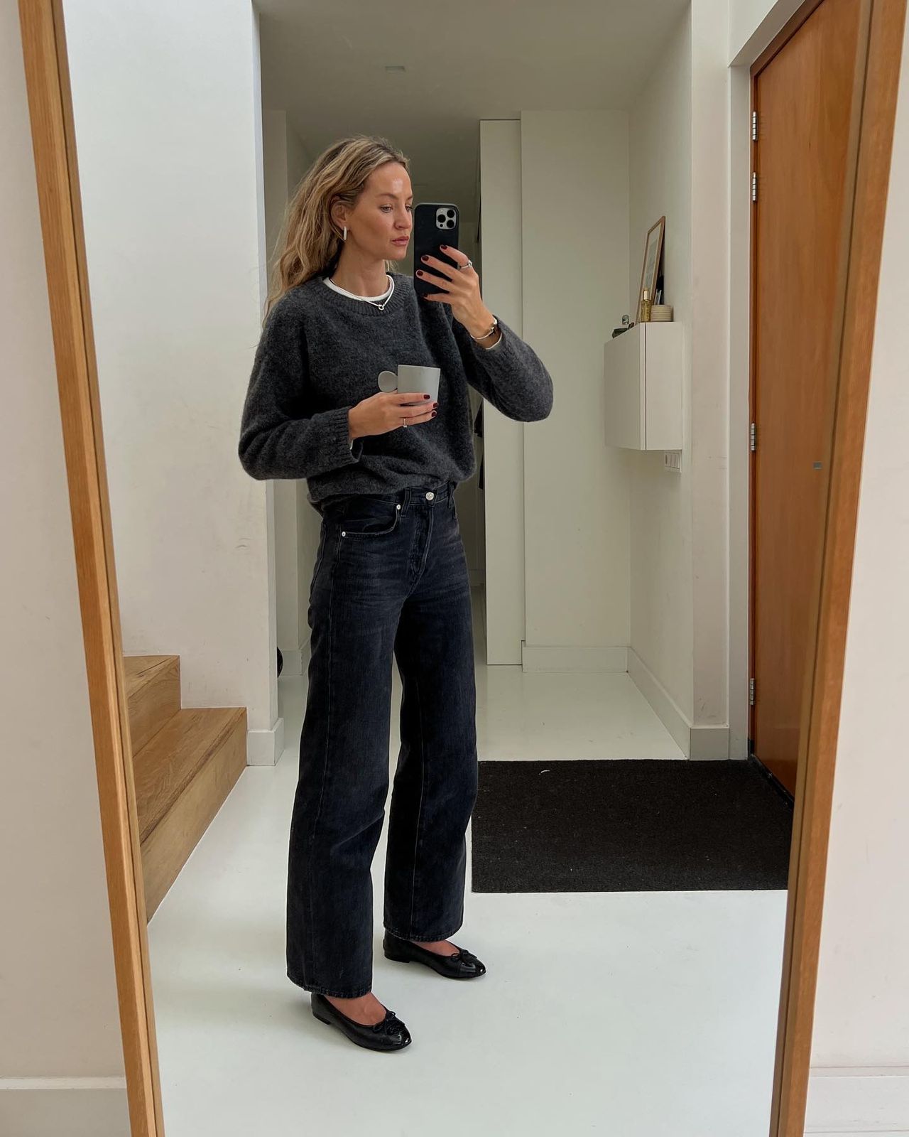 Everyone's Styling the White T-Shirt Under a Jumper Trend | Who What Wear