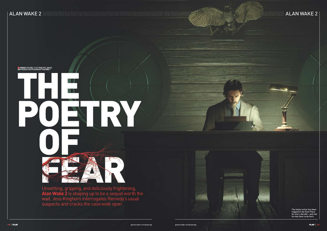 Cover reveal: Alan Wake 2's devs help crack the case | GamesRadar+