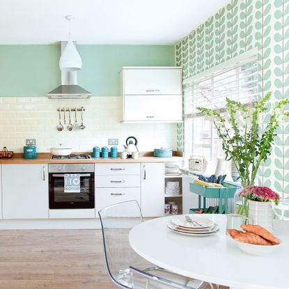 20 kitchen wallpaper decor ideas to add a new dimension | Ideal Home
