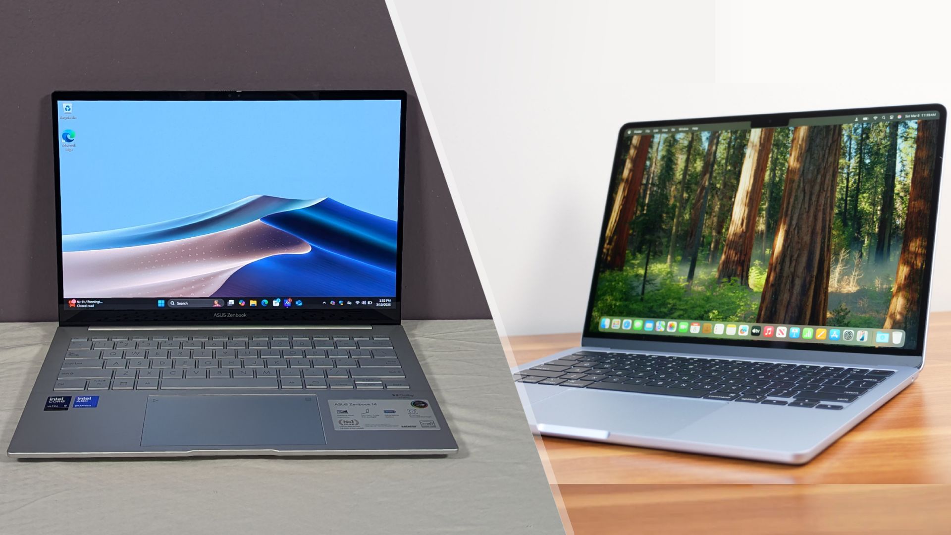 Asus Zenbook 14 UX3405 vs. Apple MacBook Air 13-inch M4: Is the MacBook ...