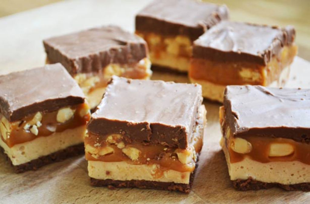 Homemade Snickers bars | Dessert Recipes | GoodtoKnow