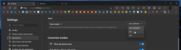 Microsoft Edge could soon become more touch friendly | Windows Central
