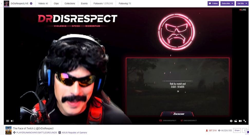 DrDisrespect returns to PUBG action, sets a new viewer record on Twitch ...