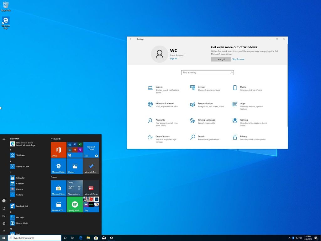 How to set up Windows 10 with local account | Windows Central