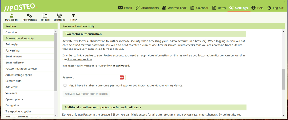 Posteo secure email review | TechRadar