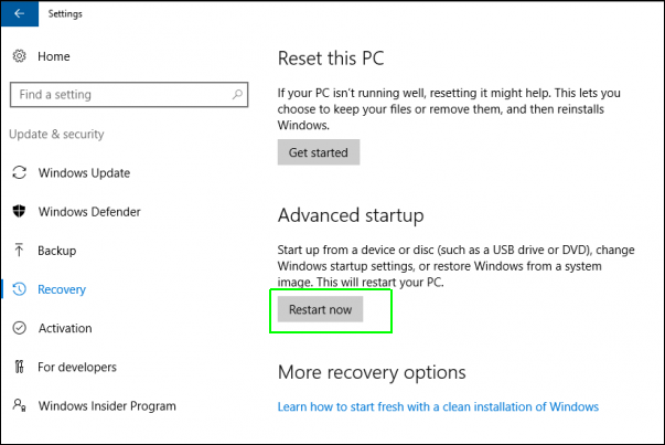 How to Get to Windows 10's Advanced Startup Options Menu | Laptop Mag