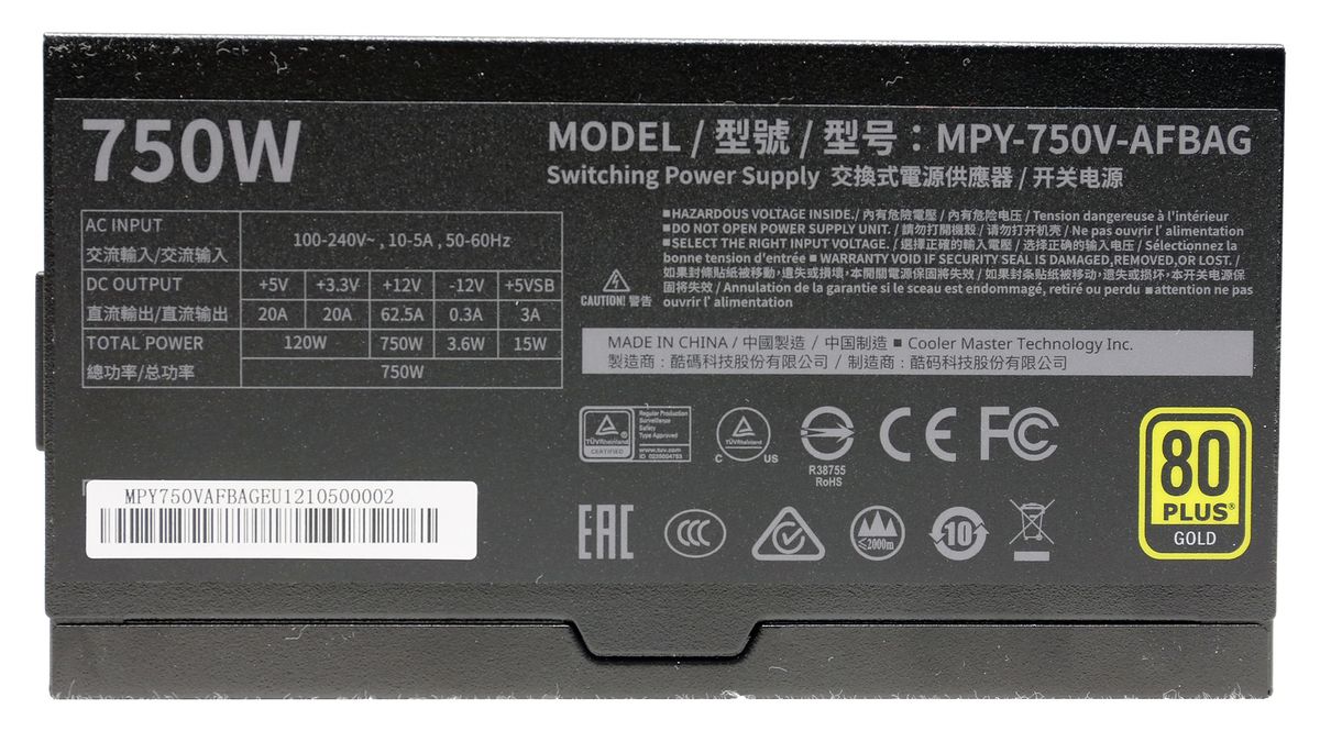 Cooler Master V750 Gold V2 Power Supply Review | Tom's Hardware