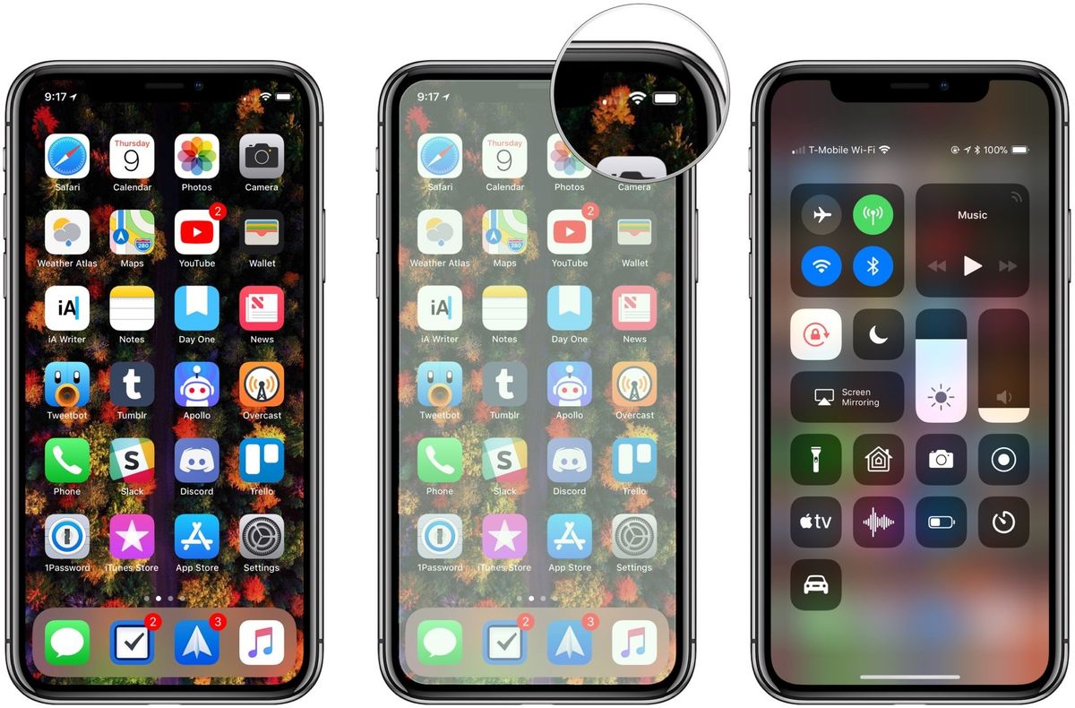 How to find Control Center and Notification Center on iPhone X | iMore