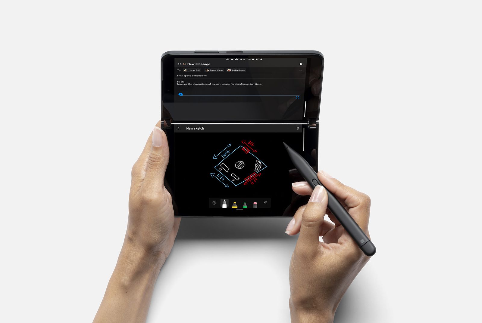 New Microsoft Surface Duo 2 is an enhanced foldable phone | Wallpaper*