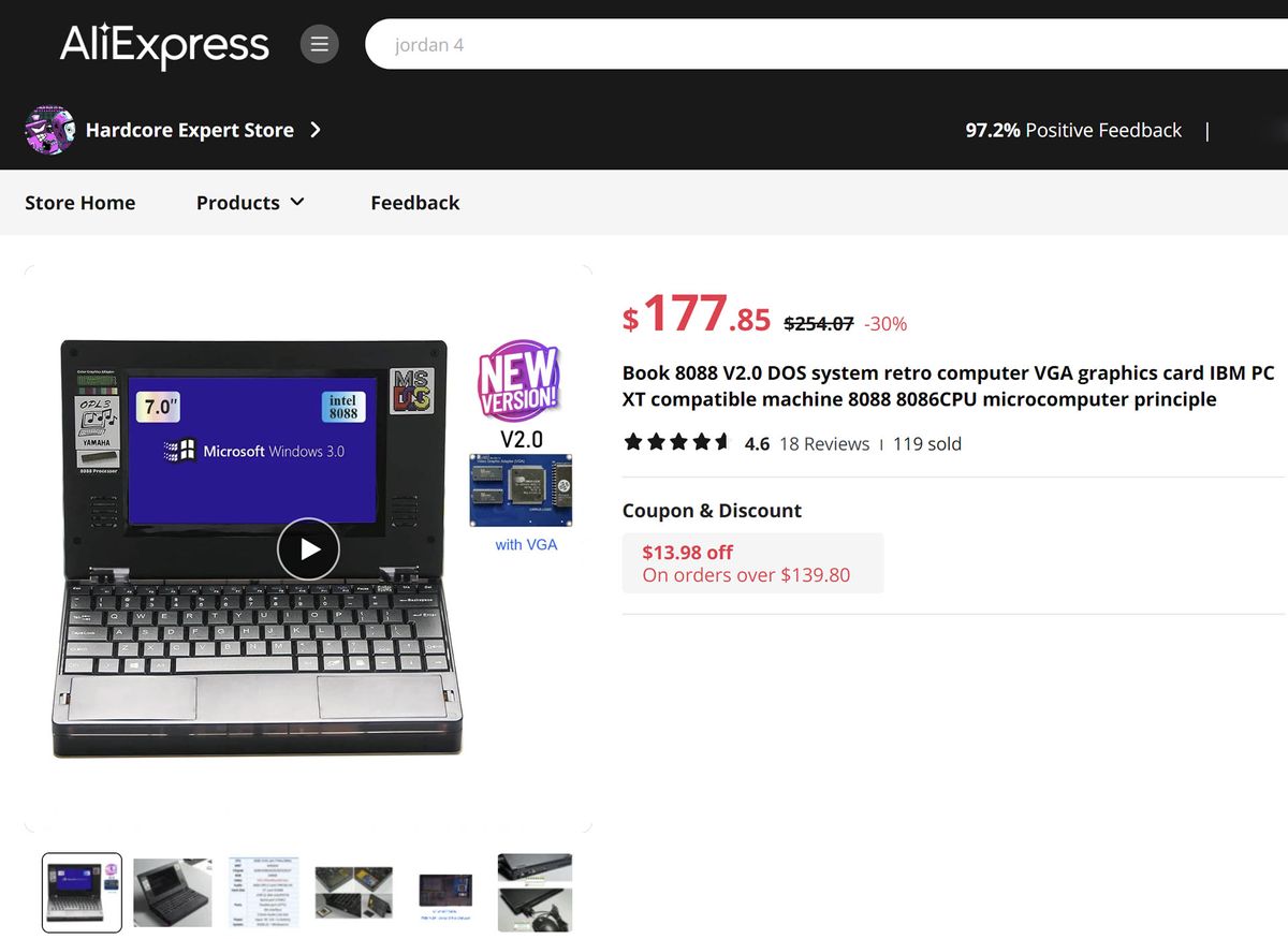 Retro laptop powered by the Intel 8088 processor updated to v2.0 with ...