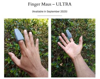 Wearable finger mouse designed to deliver precision with no flat ...