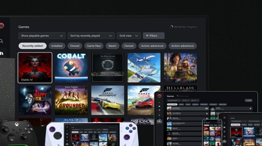 Microsoft just "leaked" an Xbox interface mock up which has Steam game ...