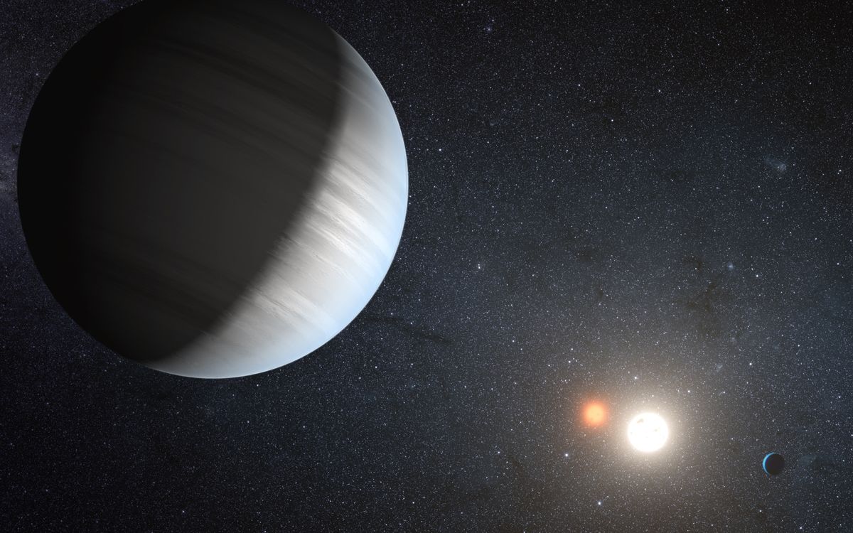 Sharing the Light of Two Suns Space Wallpaper | Space