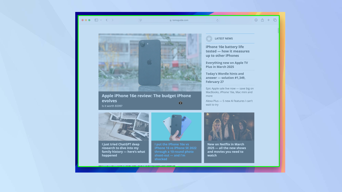 Mac has multiple screenshot tools — here's how to use them | Tom's Guide