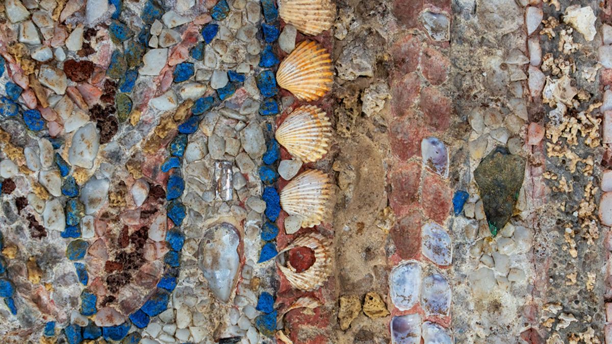 2,300-year-old shell mosaic discovered in luxurious home in Rome | Live ...