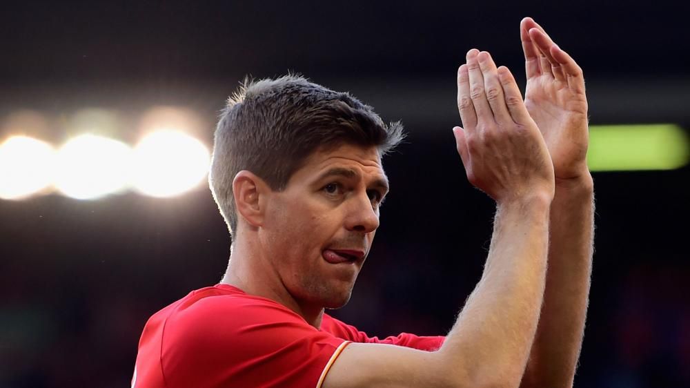 Gerrard holds back tears on emotional Anfield goodbye | FourFourTwo