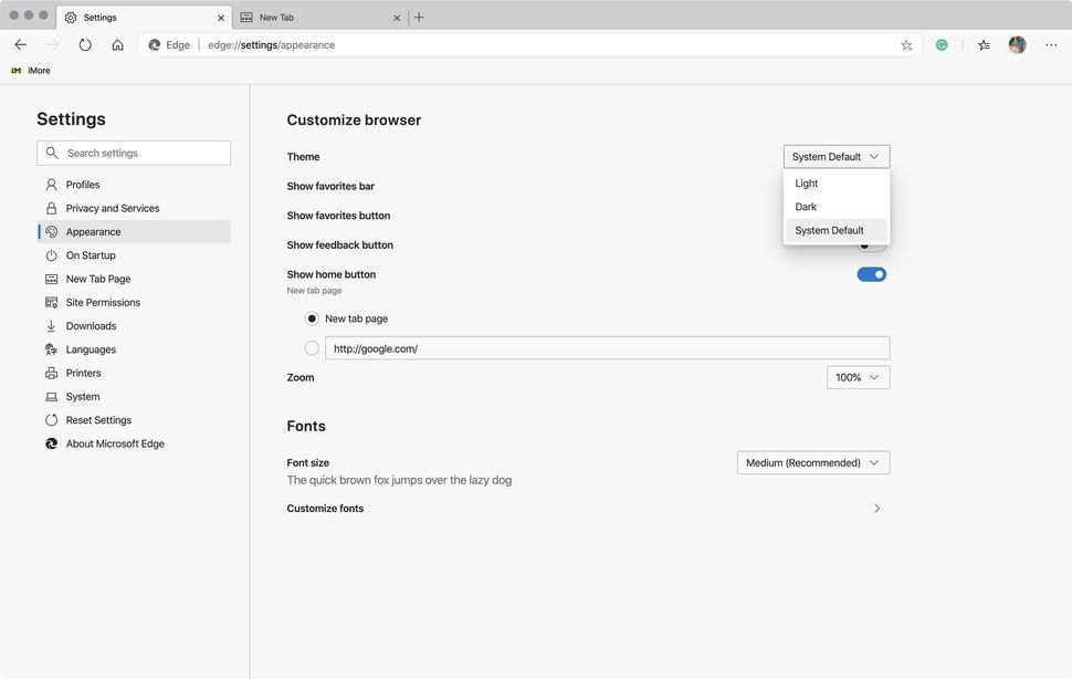 How to customize Microsoft Edge on Mac | iMore