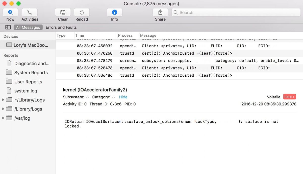 What is Console on macOS Sierra and why should you care? | iMore