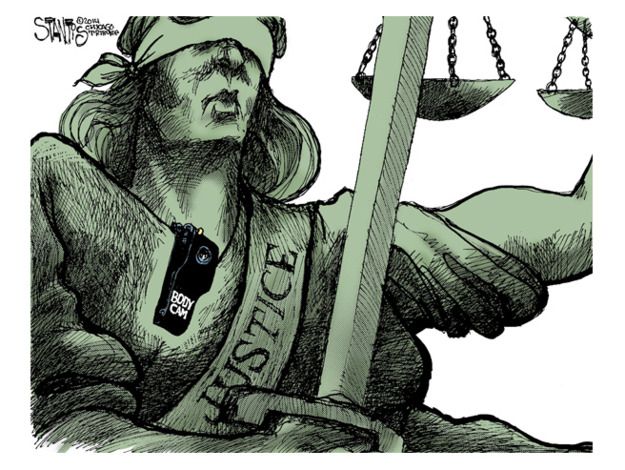 Political cartoon US police body cameras Eric Garner | The Week