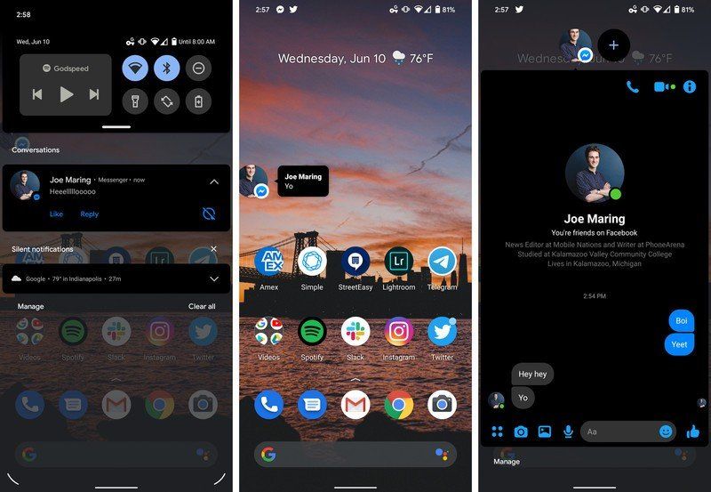 Android 11: Here's how chat bubbles and conversation notifications work ...