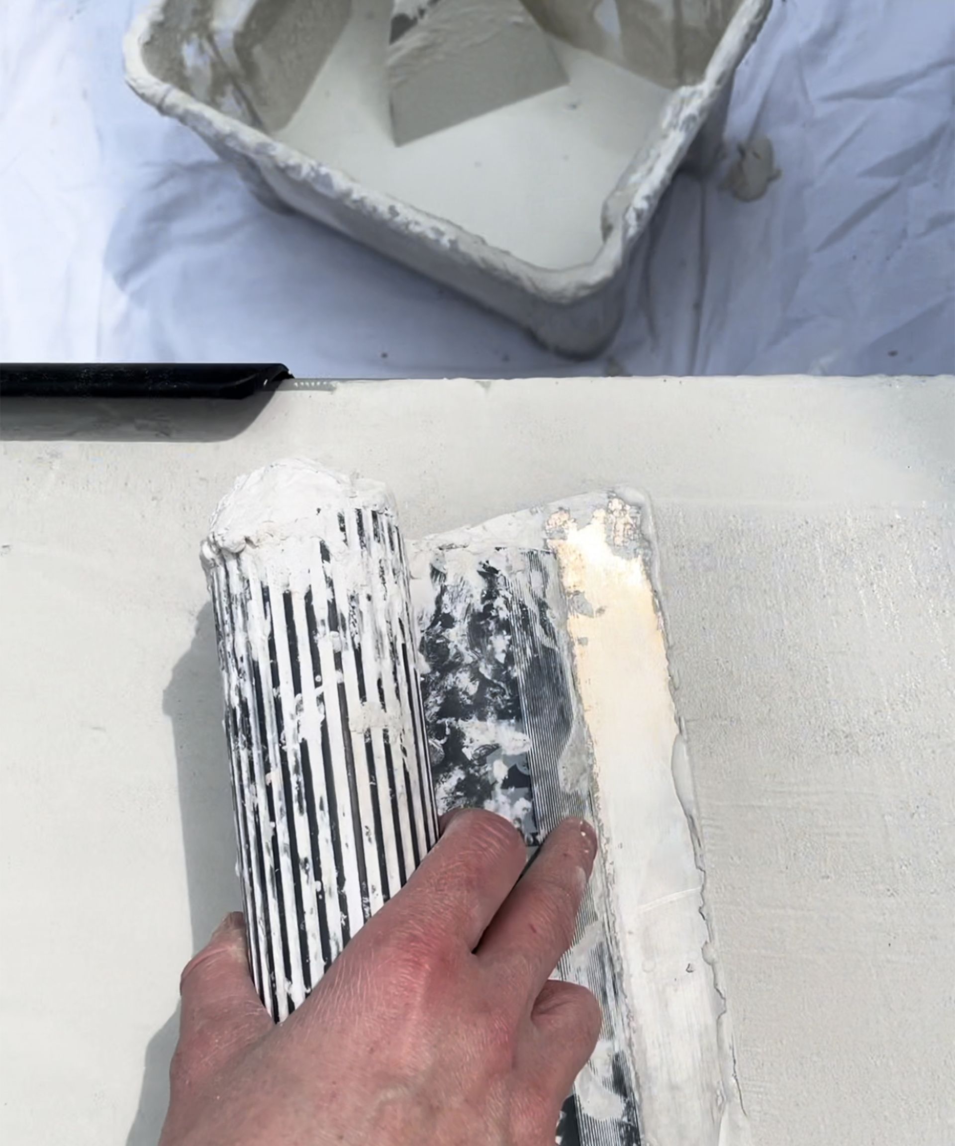 How to microcement kitchen cabinets: an achievable DIY | Real Homes