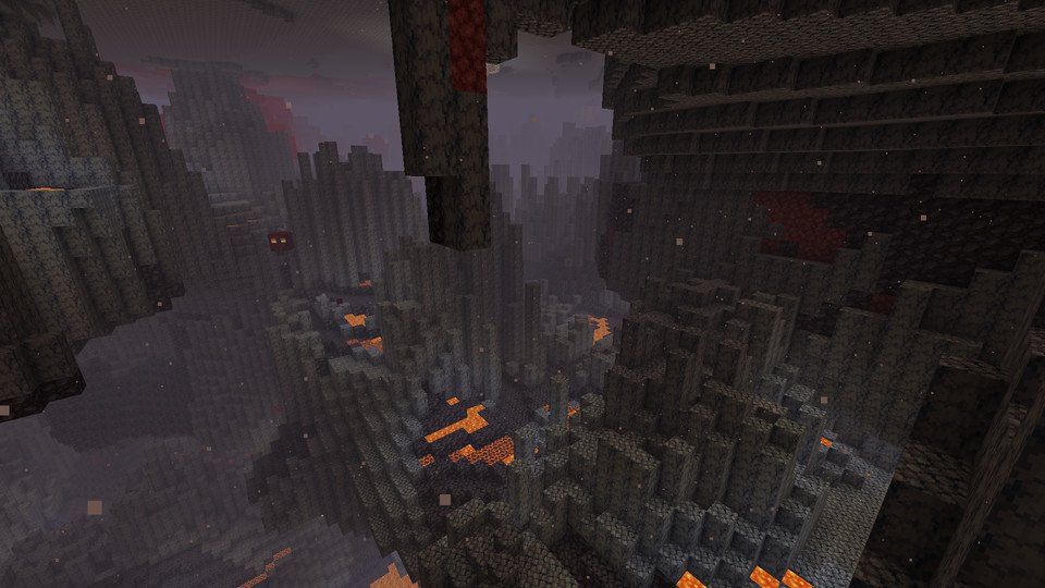 Minecraft Nether Update showcase: The new basalt delta biome is dark ...