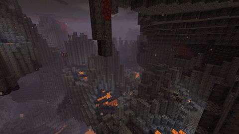 Minecraft Nether Update showcase: The new basalt delta biome is dark ...