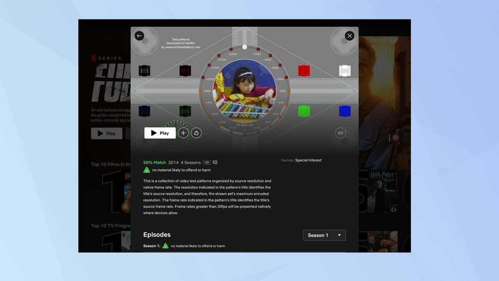How to use the hidden Netflix test screens to calibrate your TV | Tom's ...