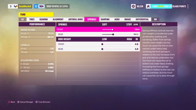Forza Horizon 5 tuning guide: How to tune cars, what every setting ...