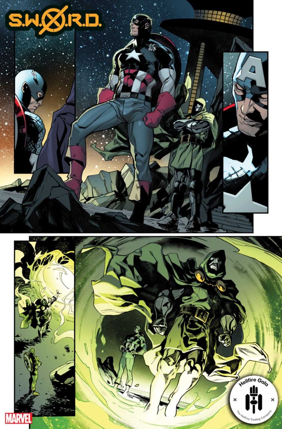 Captain America is "shell-shocked" by X-Men's Hellfire Gala in SWORD #6 ...