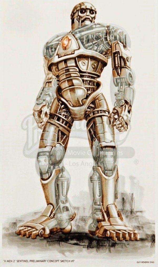 See Concept Art For The Sentinels As They Were To Appear In X2: X-Men ...