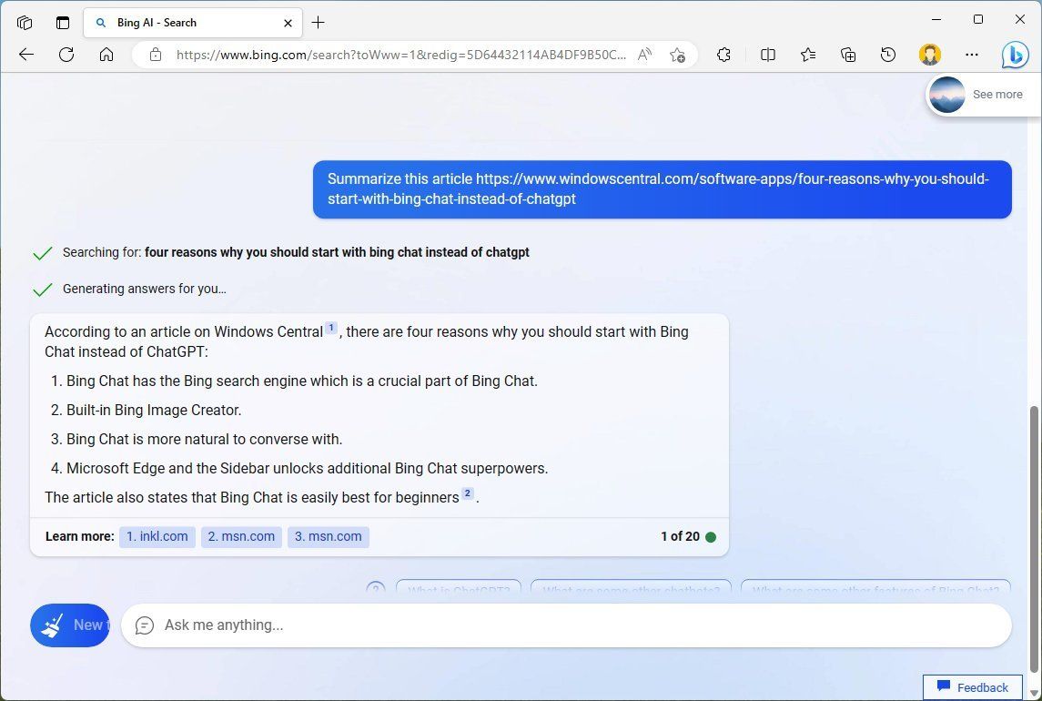 What is Bing Chat? An introduction to Microsoft's AI chatbot | Windows Central