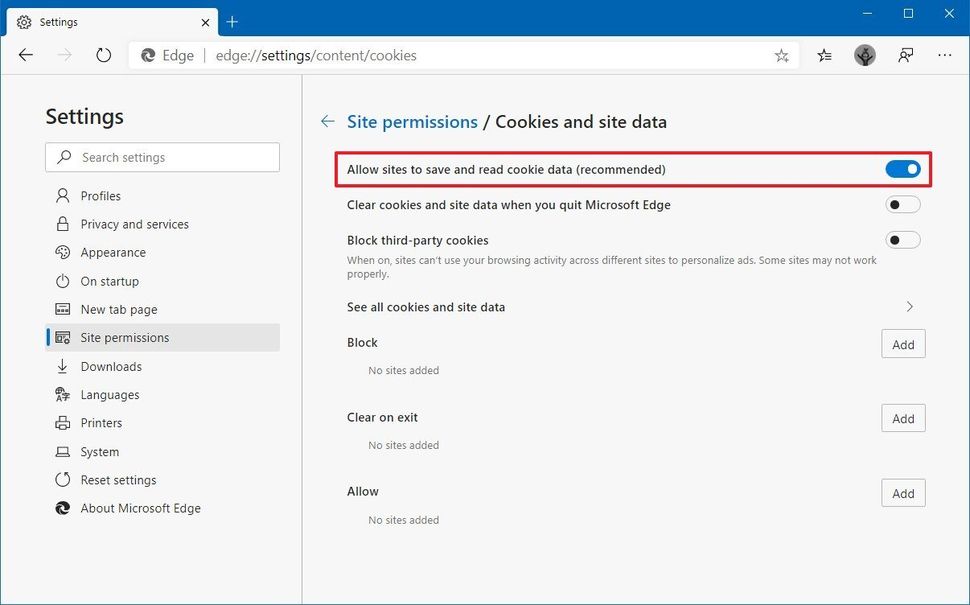 How to manage site permissions on the new Microsoft Edge | Windows Central How to manage site permissions on the new Microsoft Edge | Windows Central