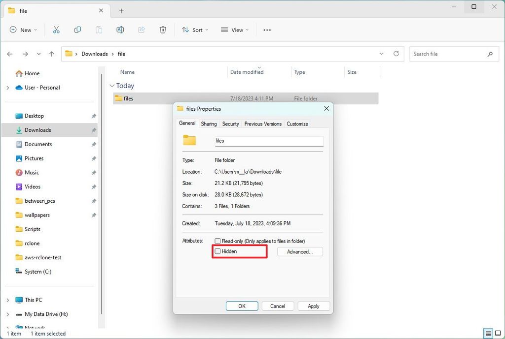 How to hide (or unhide) files on Windows 11 | Windows Central