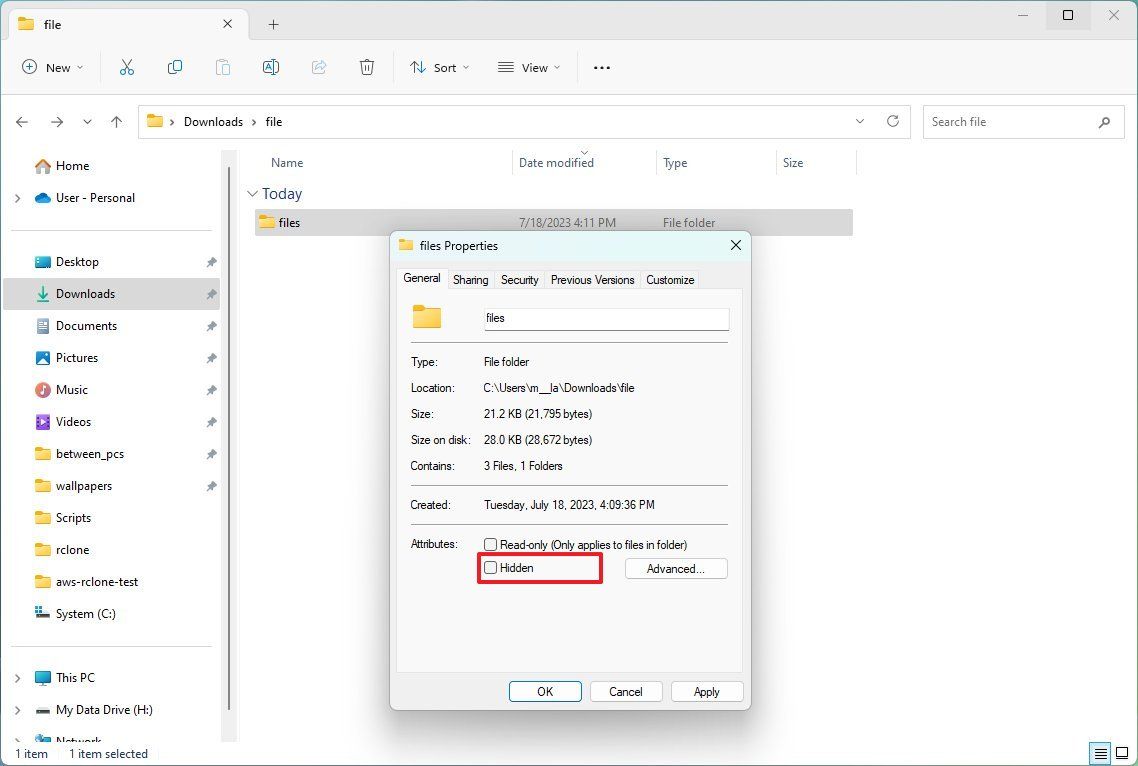 How to hide (or unhide) files on Windows 11 | Windows Central