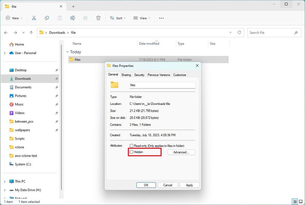 How to hide (or unhide) files on Windows 11 | Windows Central