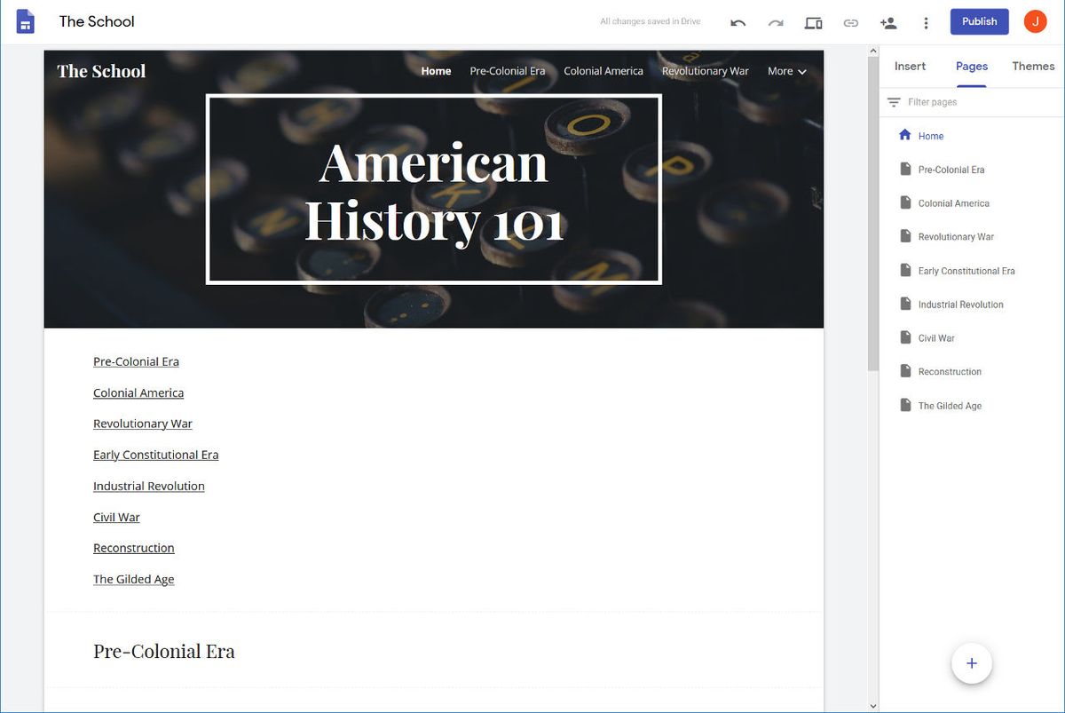 The New Google Sites: Top Website Platform for Class Collaboration ...