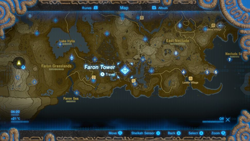 Legend of Zelda: Breath of the Wild: Shrine solutions: Faron Tower ...