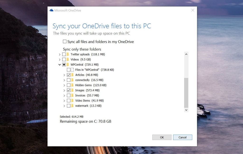 How to select which OneDrive folders to sync in Windows 10 | Windows ...