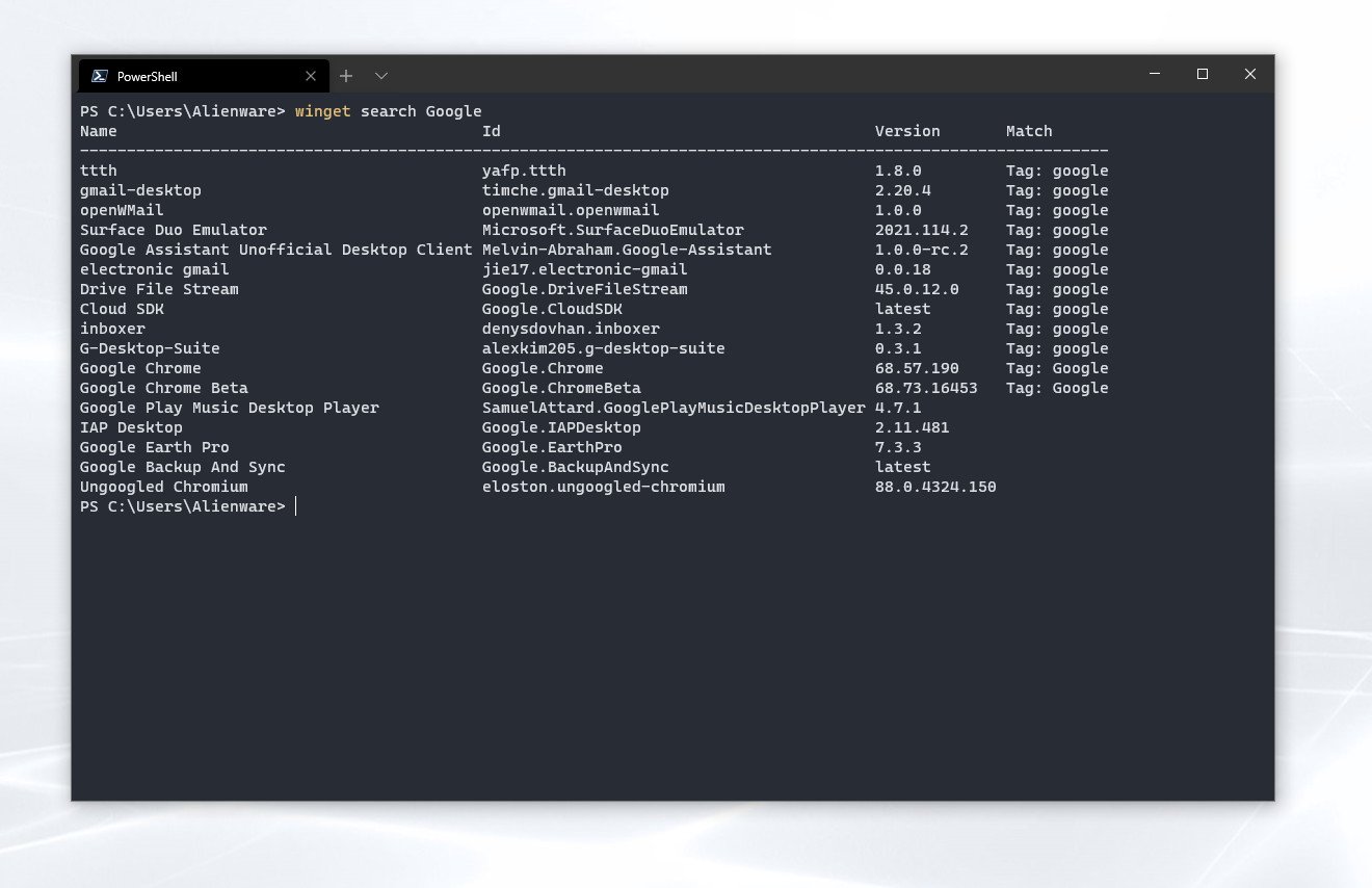 How to search for apps in Windows Package Manager | Windows Central